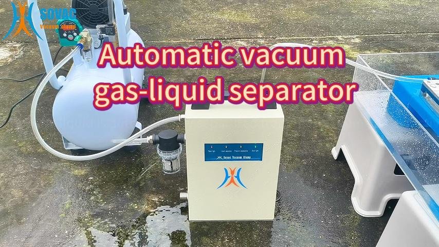 How to use a vacuum liquid separator to stop liquid in a vacuum table ...